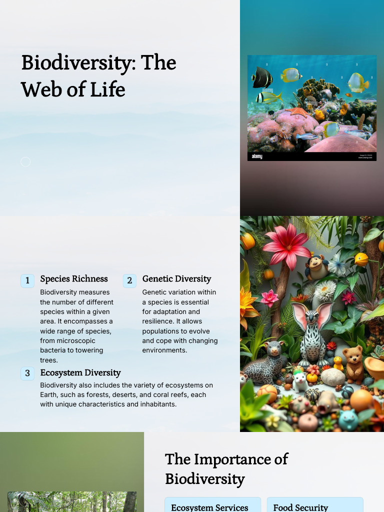 Biodiversity The Web of Life | PDF | Biodiversity | Habitat Destruction