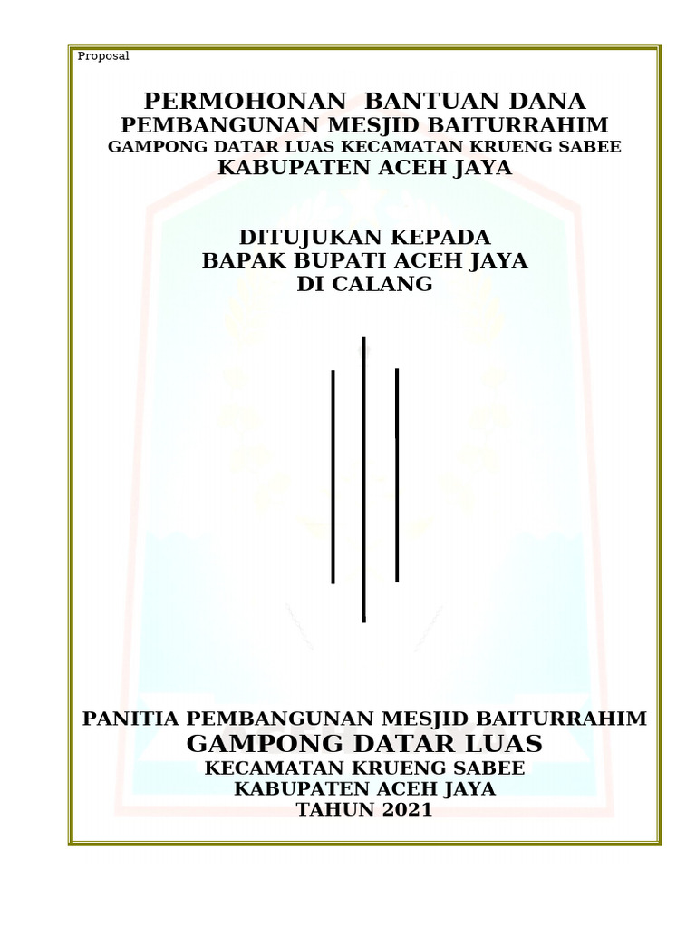 Bingkai Proposal A4 | PDF