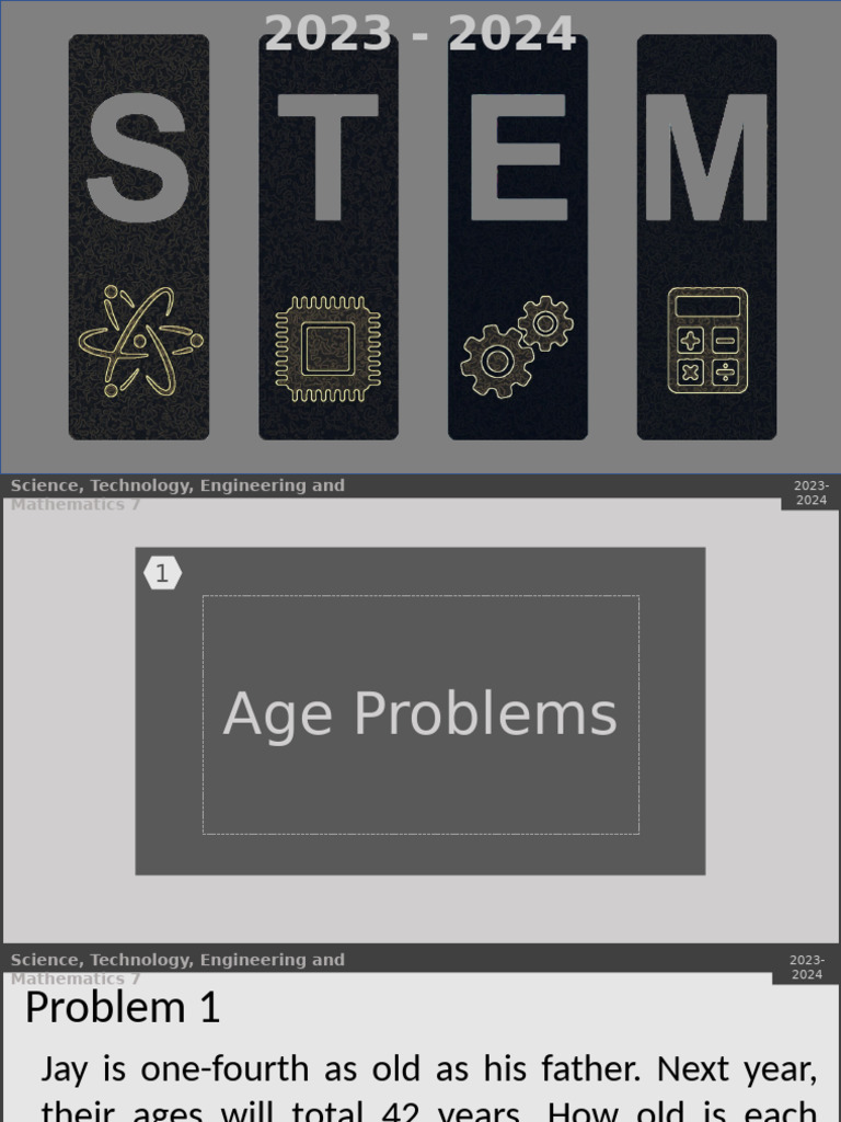 16 Age Problems | PDF