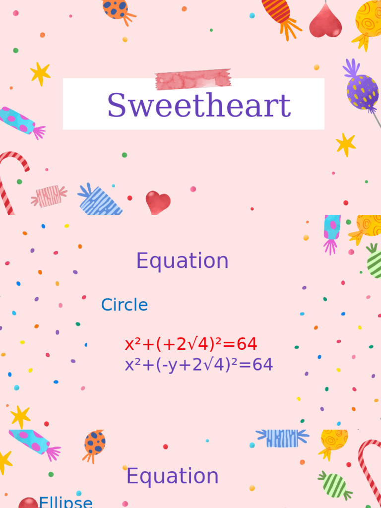 Geometry Equations and Sweethearts | PDF
