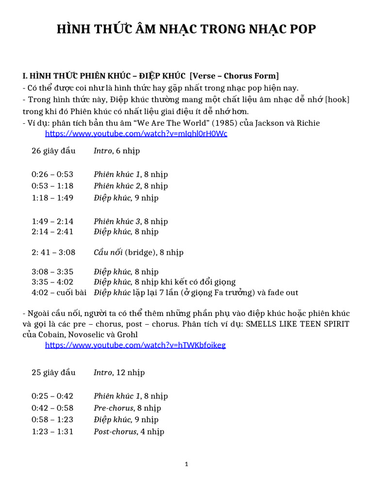 Hình TH C Âm NH C Trong NH C Pop | PDF