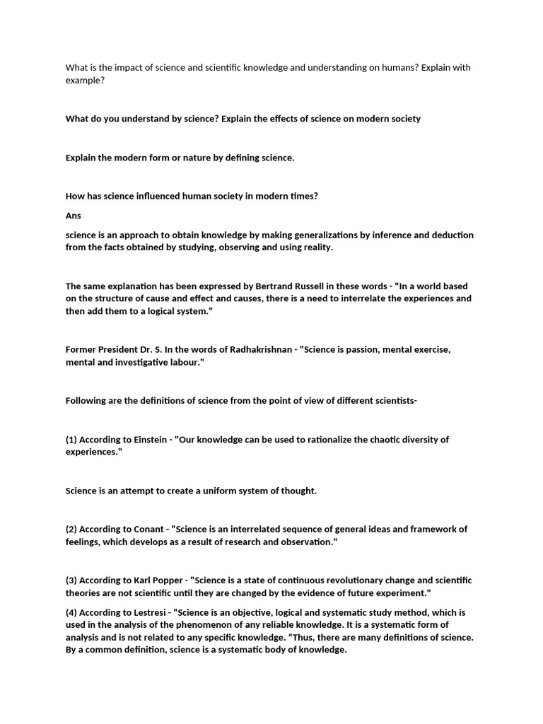 unit 1 science | PDF | Paradigm | Theory