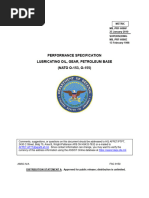 Military Specification for Engine Oils | PDF | Motor Oil | Petroleum