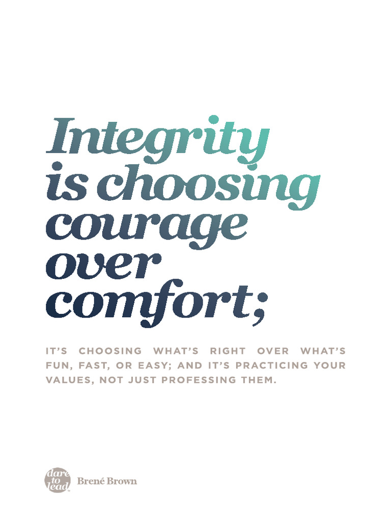 Art Prints Integrity Is Choosing | PDF