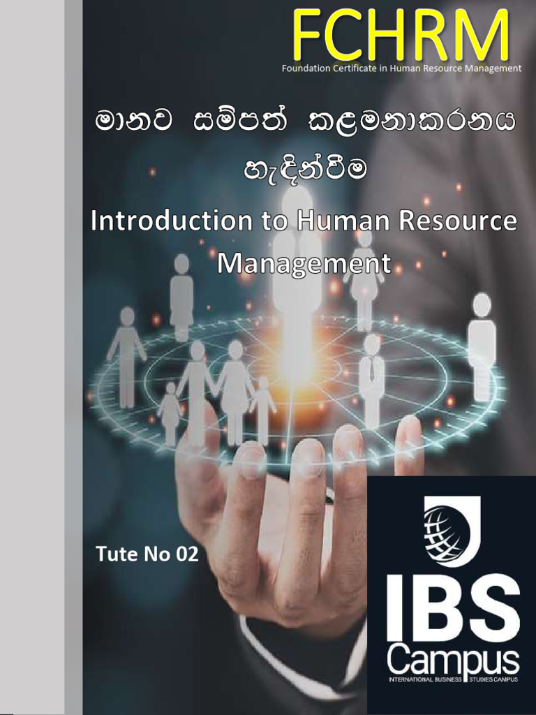 HRM 2 Sinhala Tute | PDF | Employee Relations | Human Resource Management