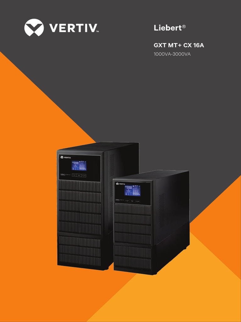 Liebert-Gxtmtcx - 16a-Br-En-In 1 To 3 KVA | PDF | Power Inverter | Computing