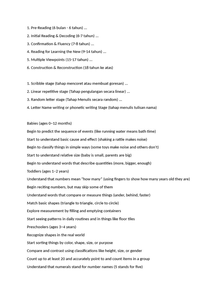 Reading Development | PDF