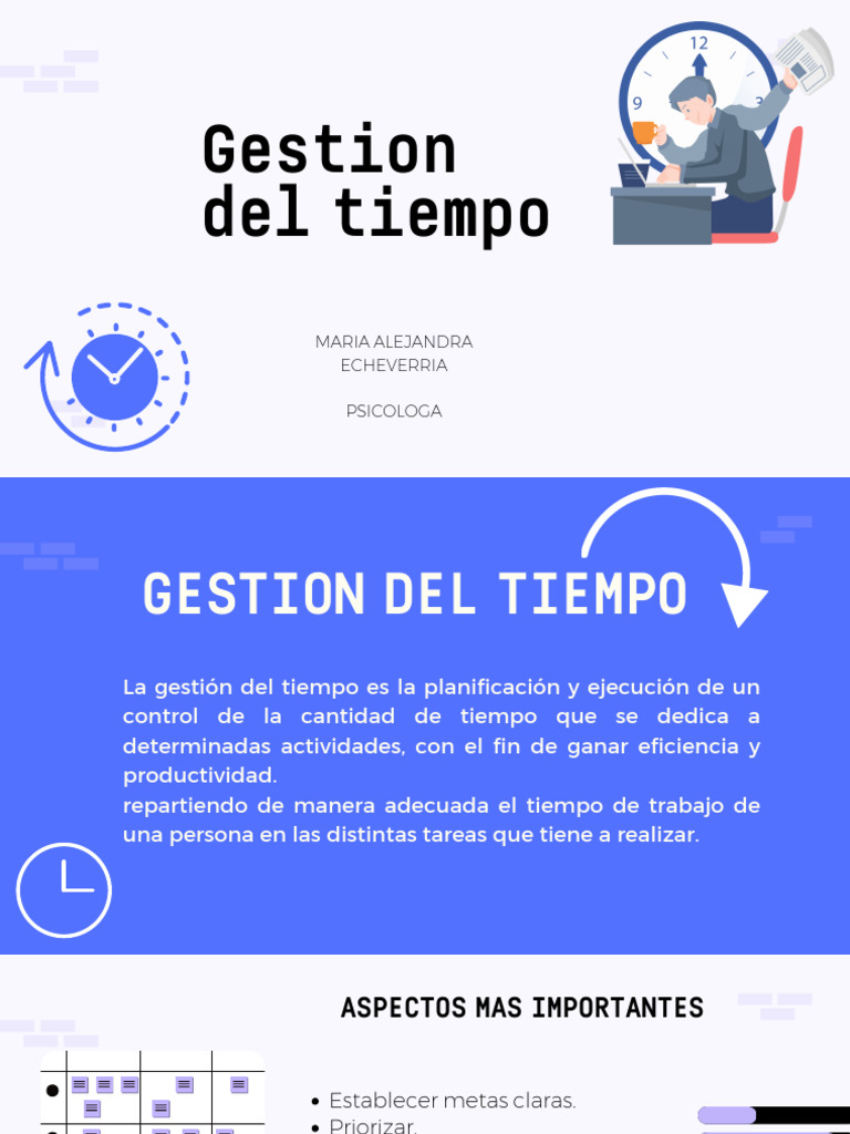 Gestion Del Tiempo | PDF | Gestión del tiempo | Habilidades profesionales
