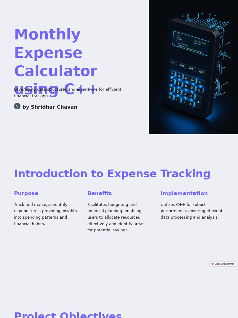 Monthly Expense Calculator Using C | PDF | Expense | C++