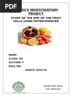 Class 12 Physics Project Topics | PDF