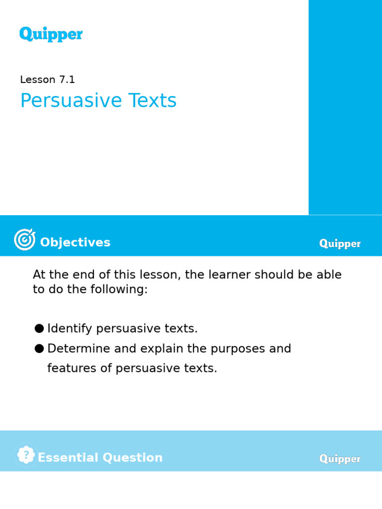 ME Eng 10 Q1 0701 - PS - Persuasive Texts | PDF | Cognition | Human ...