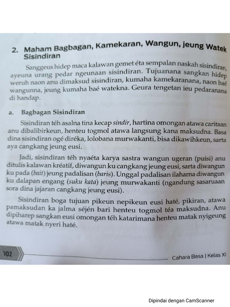 BagBagan, Kamekaran Sisindiran | PDF