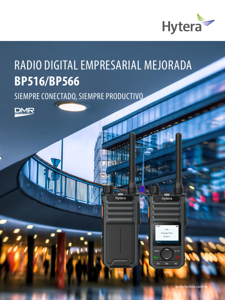 Radios Digitales Hytera Serie BP5 | PDF | Radio | Señal analoga