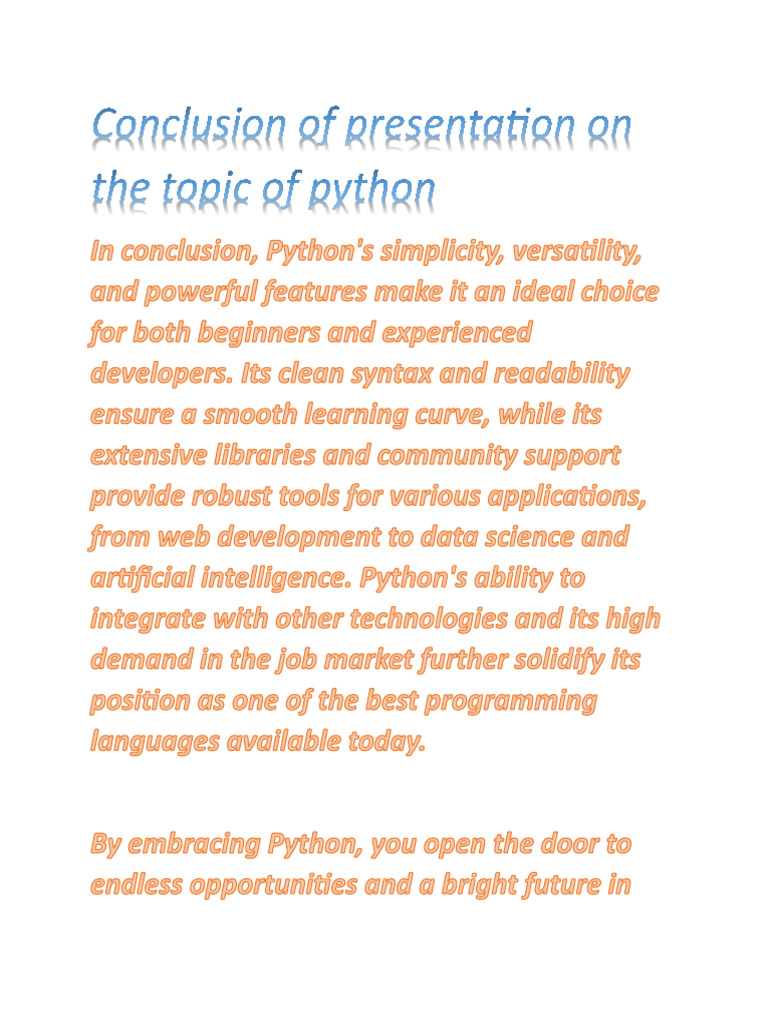 Akshay Puniya Presentation On The Topic of Python | PDF | Python ... Akshay Puniya Presentation On The Topic of Python | PDF | Python ...