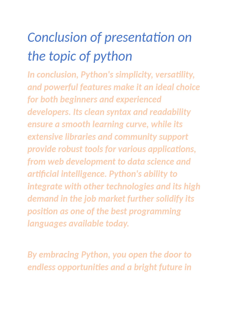 Akshay Puniya Presentation On The Topic of Python | PDF | Python (Programming Language ...