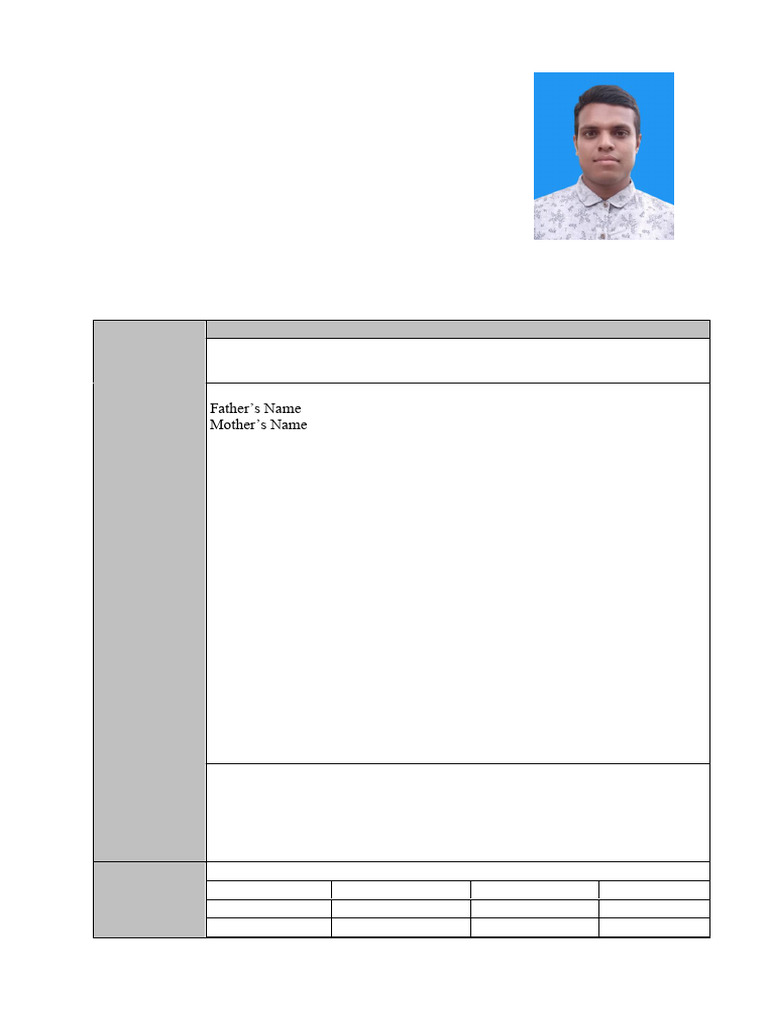 CV of Sykot Ahsan Milon | PDF