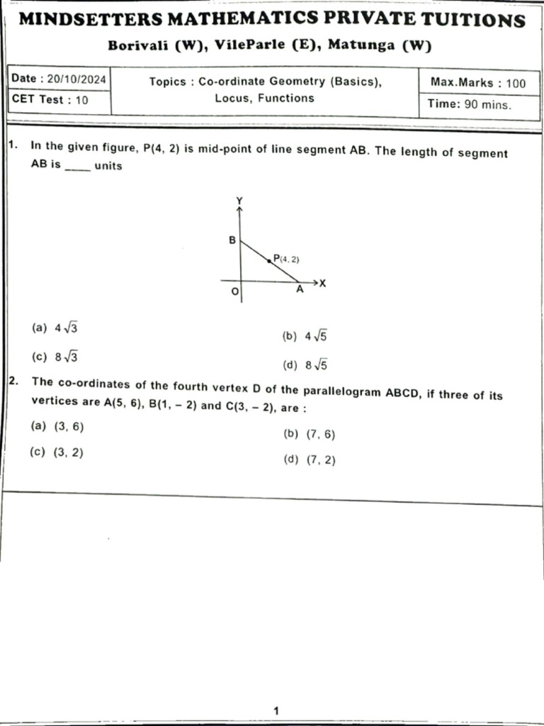 Cet Practice Paper | PDF