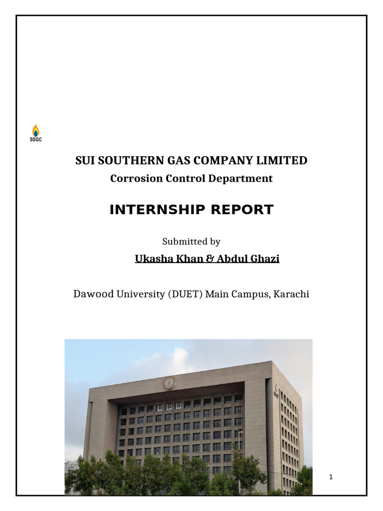 Report Final SSGC | PDF | Corrosion | Rust