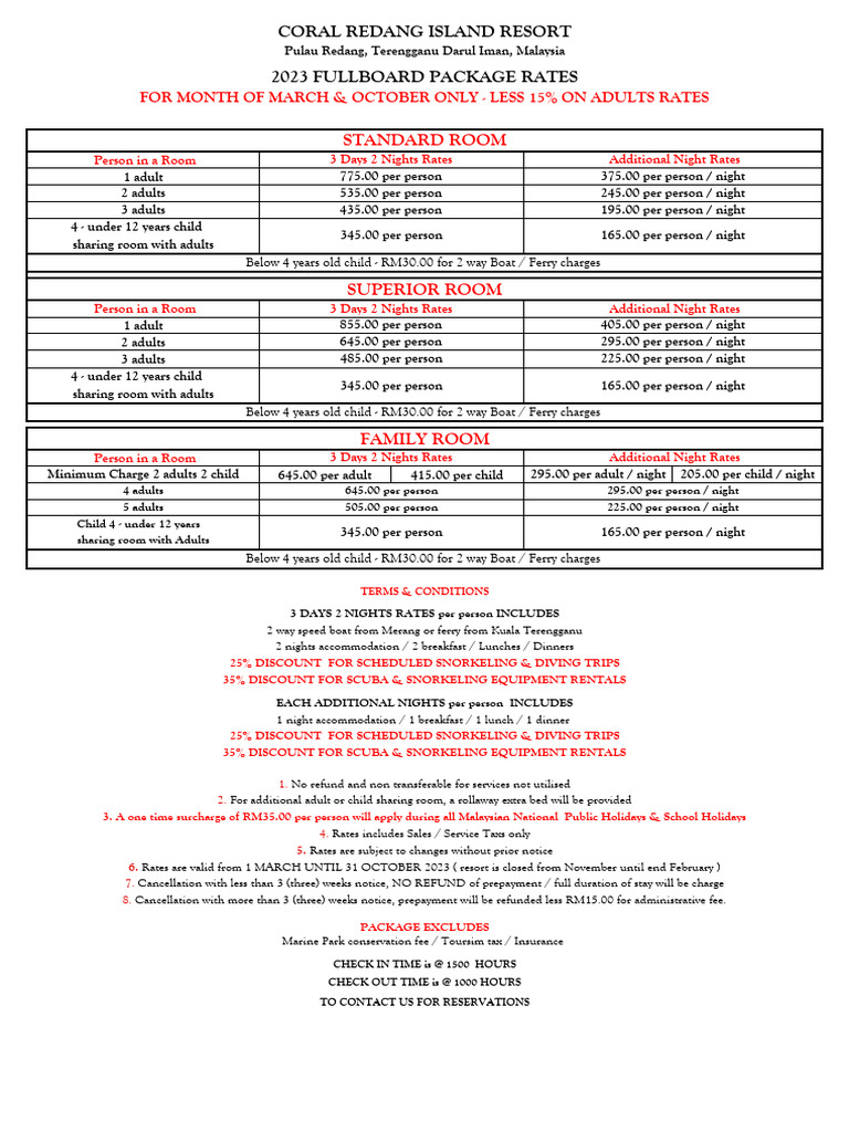Fullboard Package | PDF | Underwater Diving