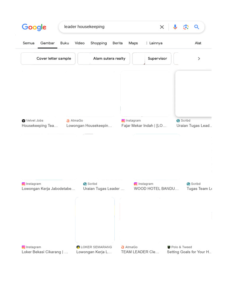 Housekeeping Leader Roles | PDF