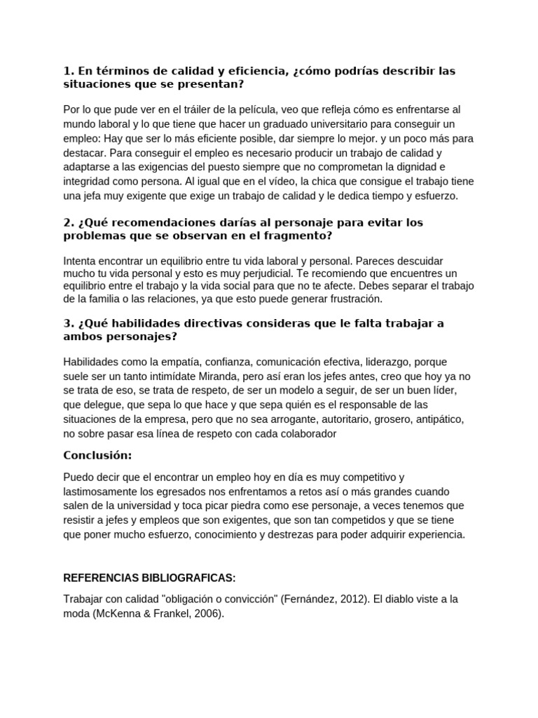 Eficiencia Laboral Foro 5 | PDF