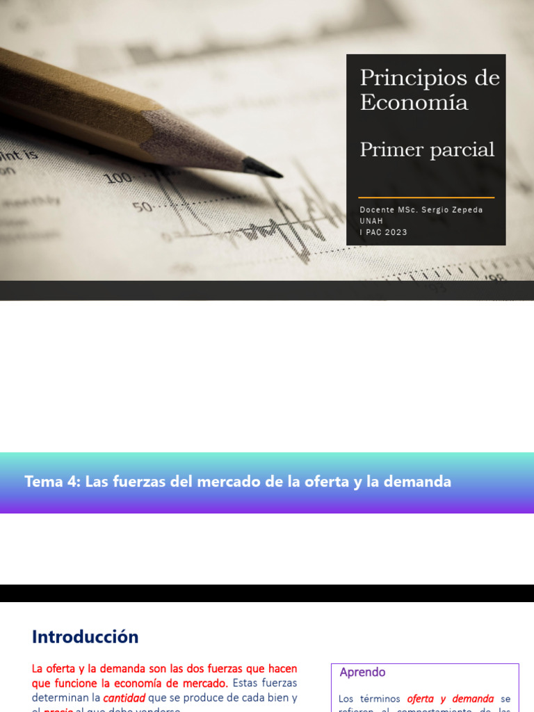 Tema 4. Las Fuerzas Del Mercado de La Oferta y La Demanda | PDF | Oferta (economía) | Mercado ...