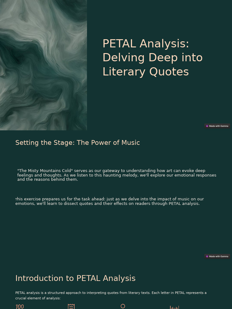 PETAL Analysis Delving Deep Into Literary Quotes | PDF | Emotions ... PETAL Analysis Delving Deep Into Literary Quotes | PDF | Emotions ...
