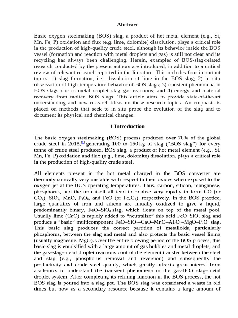 Abstract | PDF | Iron | Silicon Dioxide