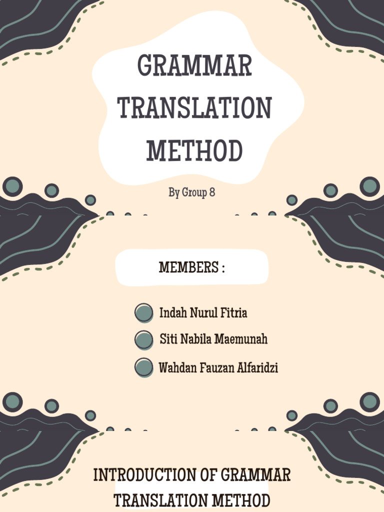 Grammar Translation Method | PDF