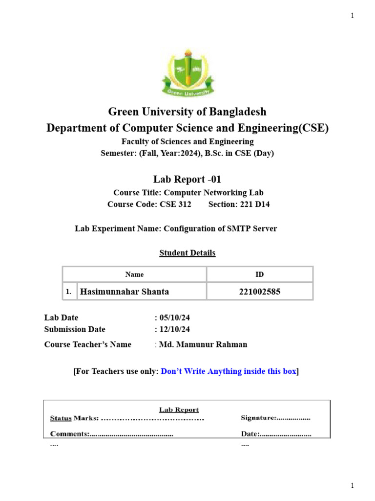 Lab Report01 | PDF | Computer Network | Domain Name System