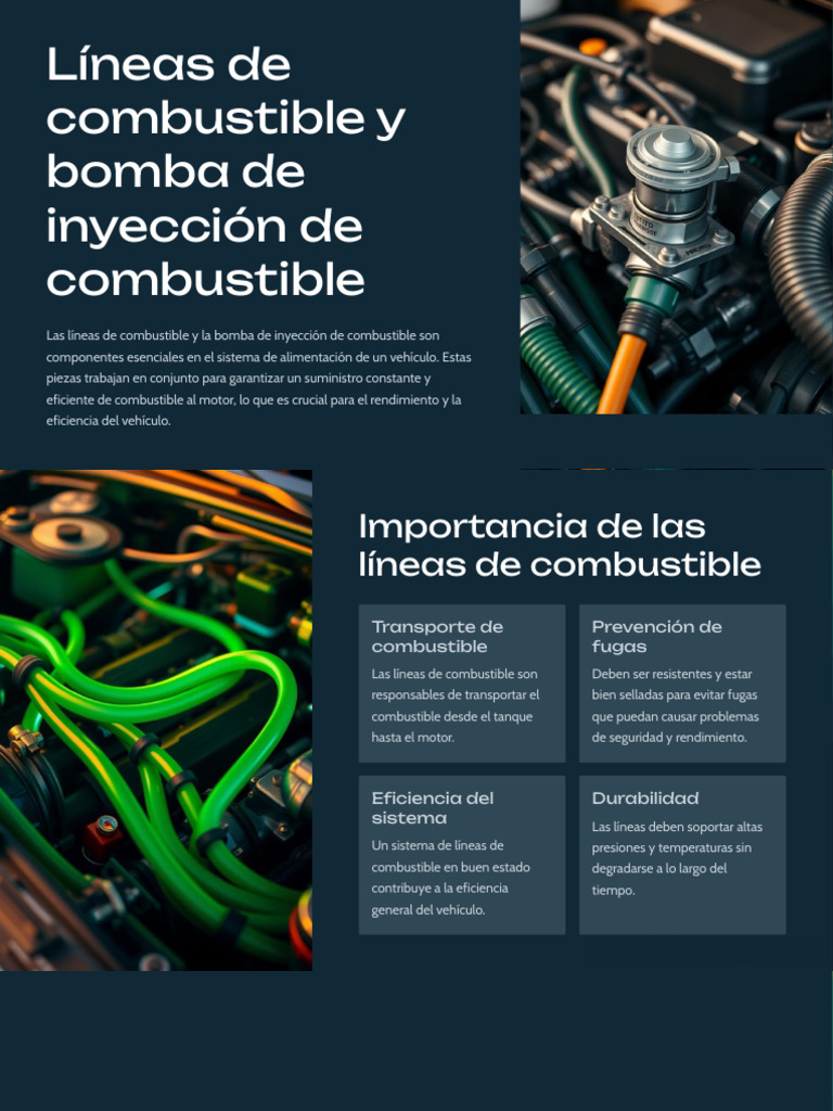 Lineas de Combustible y Bomba de Inyeccion de Combustible | PDF | Inyección de combustible