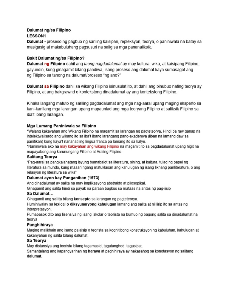 Dalumat Reviewer | PDF