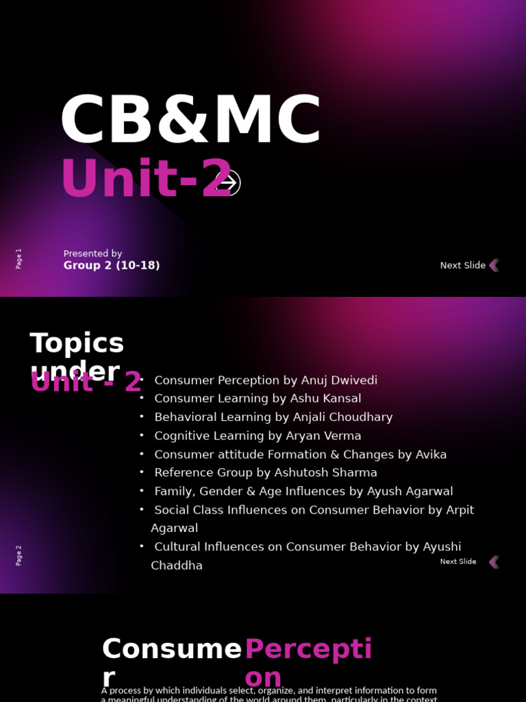 CB&MC Presentation (1) 1 | PDF | Learning | Attitude (Psychology)