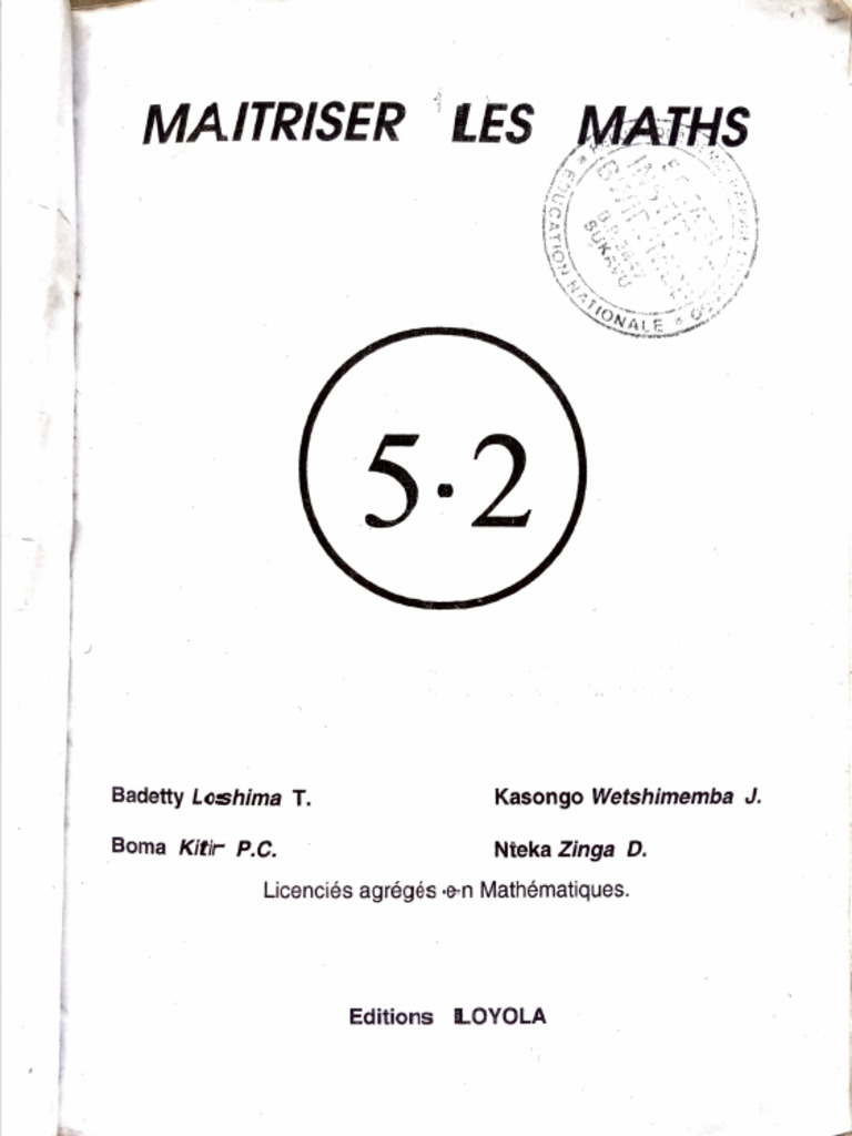 Maîtriser Math 5 | PDF