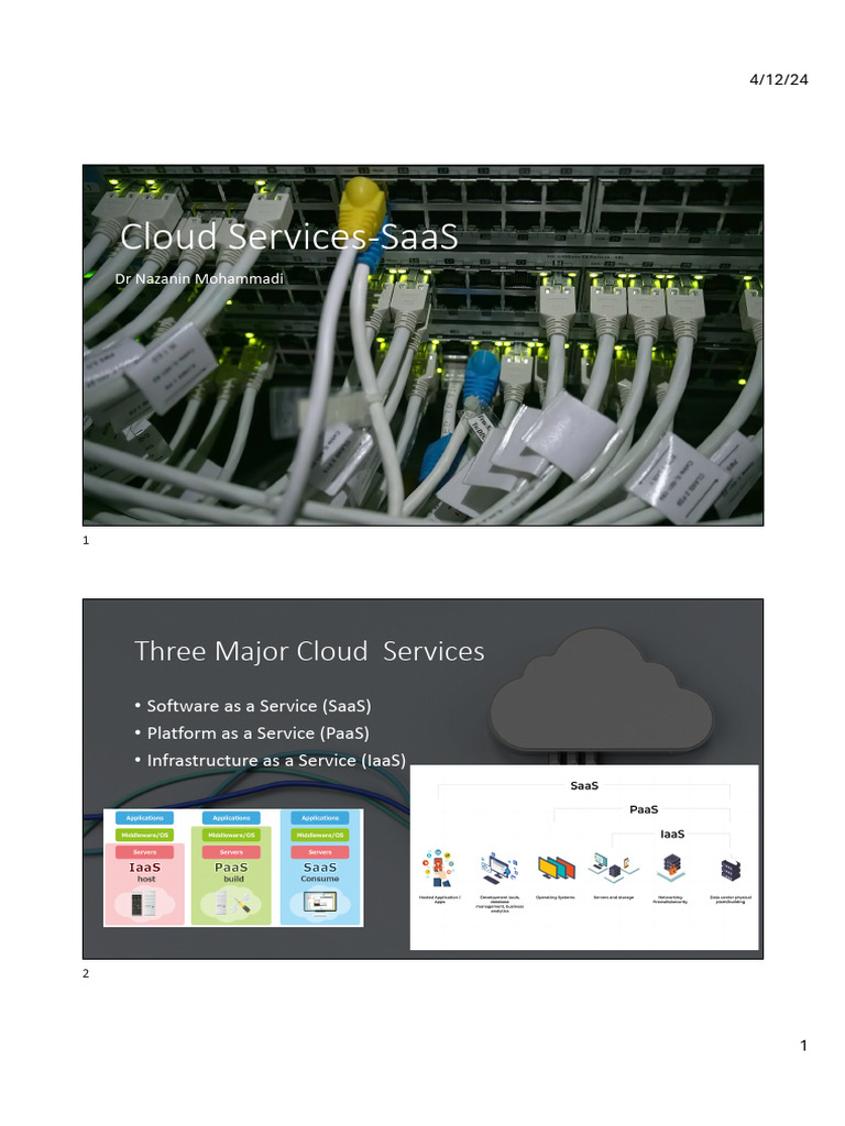 CC Lec05 | PDF | Software As A Service | Cloud Computing