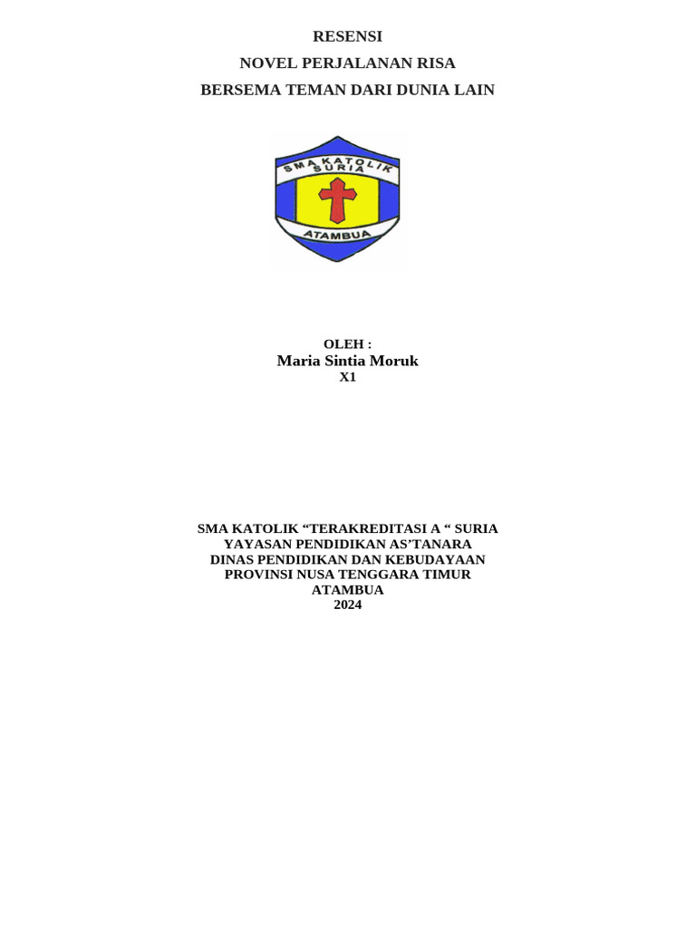 Resensi Novel Perjalanan Risa | PDF