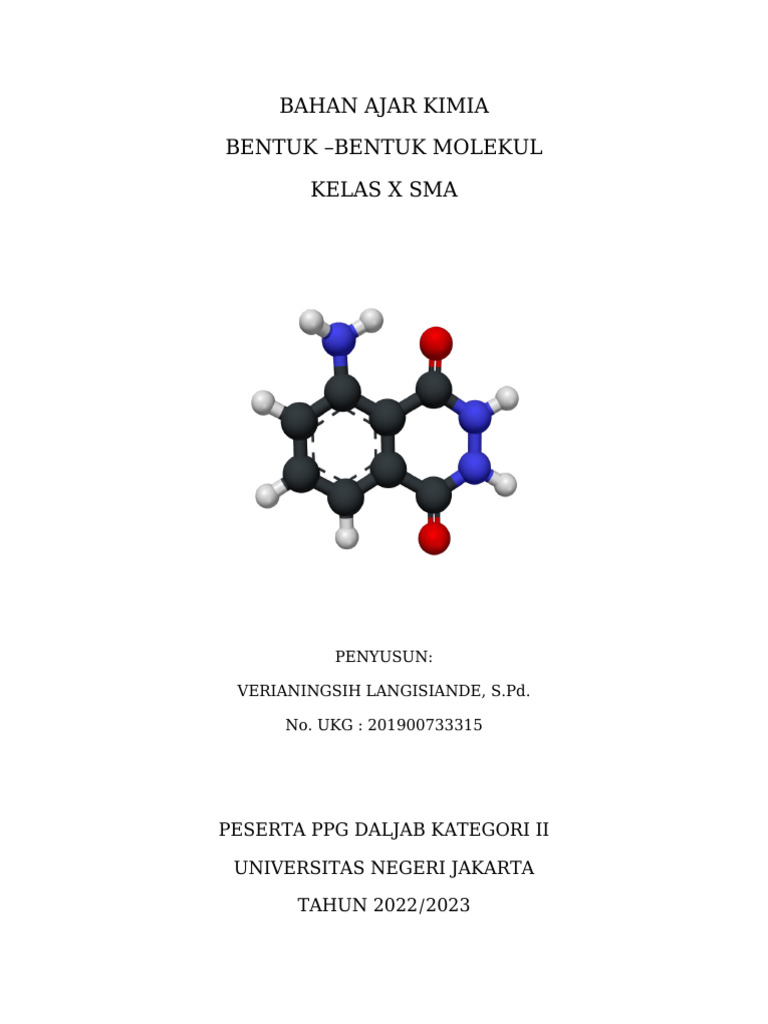 Bentuk Molekul dan Teori VSEPR Kimia | PDF