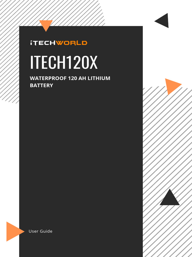 iTECH120X VER1 USERGUIDE | PDF | Battery Charger | Electricity