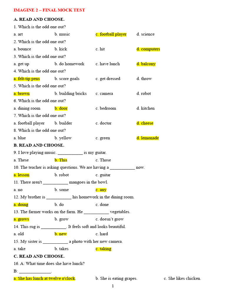 Img 2 - Mock Test | PDF
