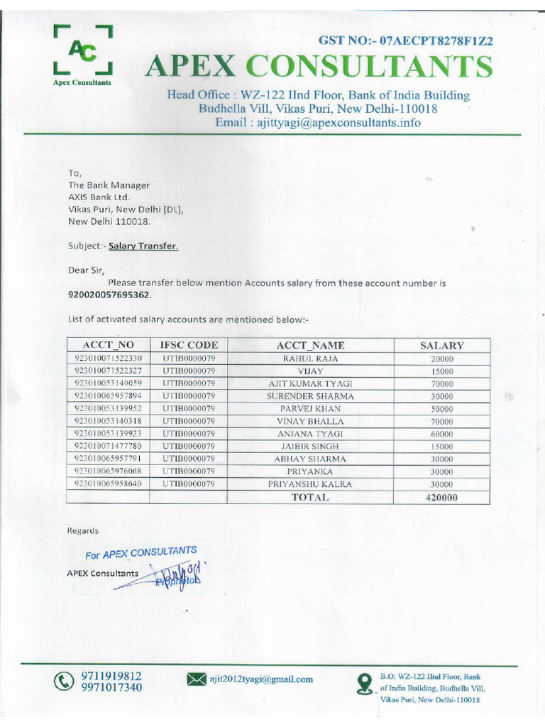 Salary Cheque | PDF