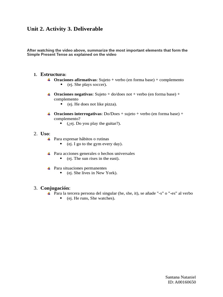 Unidad 2. Actividad 3. Entregable | PDF