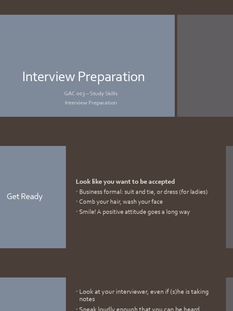 Effective Interview Preparation Guide | PDF | Learning | Curriculum