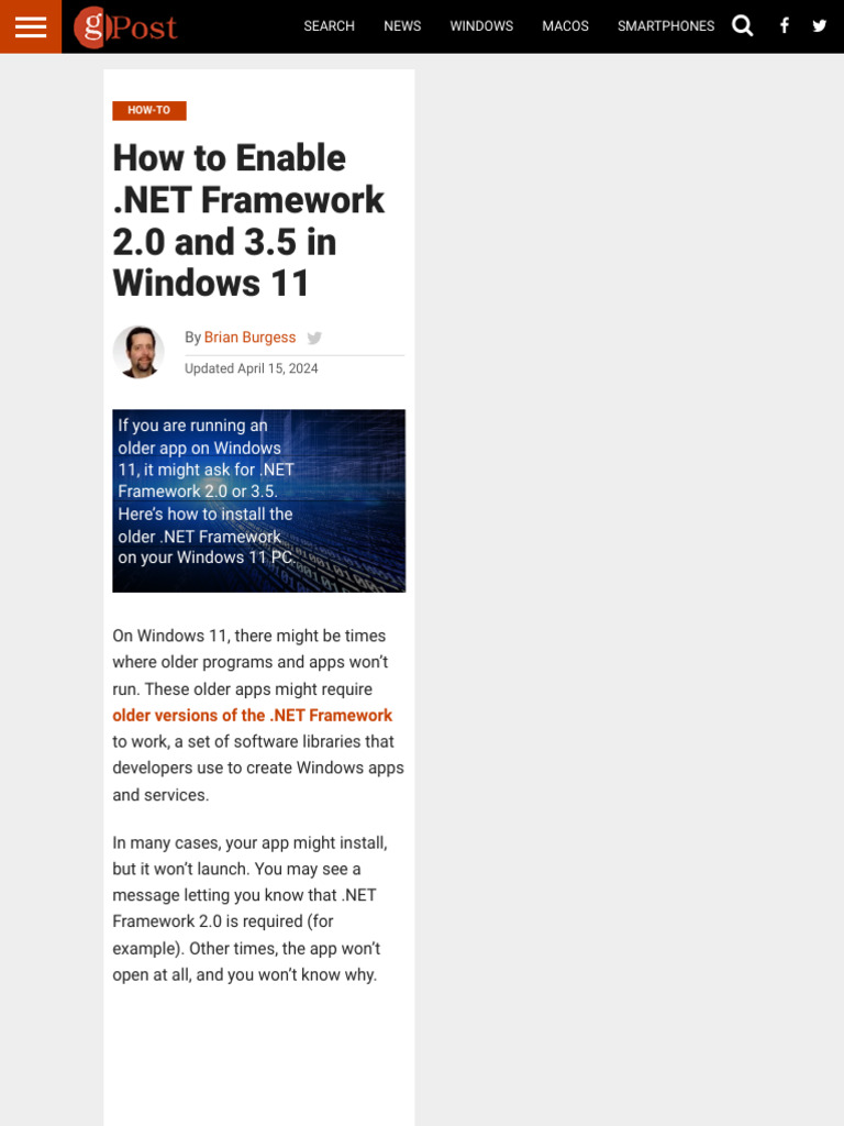 Net Framework 2.0, 3.0 and 3.5 | PDF | Microsoft Windows | Software