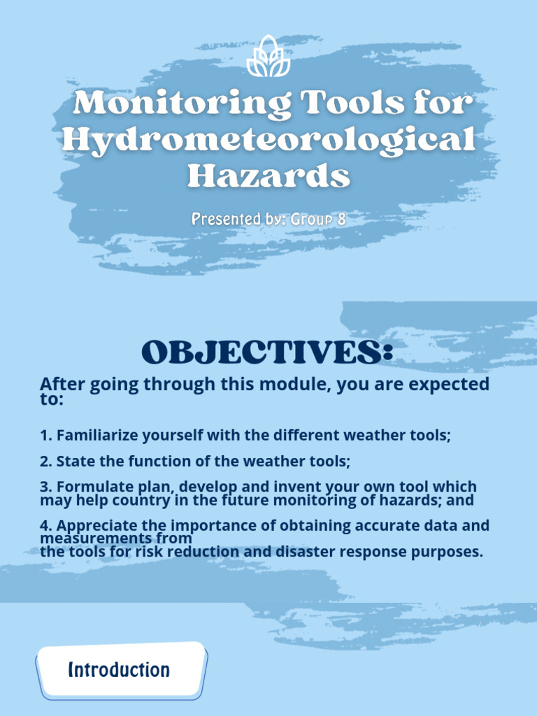 Monitoring Tools For Hydrometeorological Hazard | PDF | Branches Of ...