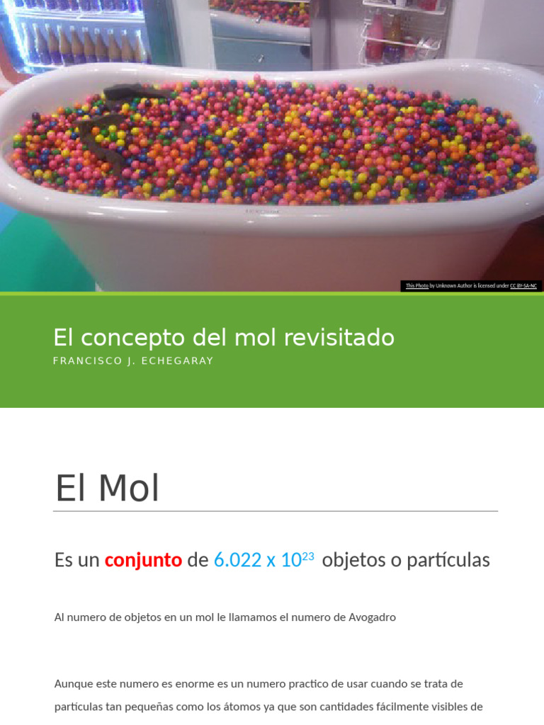 El Concepto Del Mol Revisitado (1) | PDF | Mole (Unidad) | Moléculas