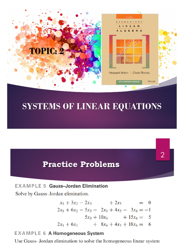 Linear Equations Practice Problems | PDF