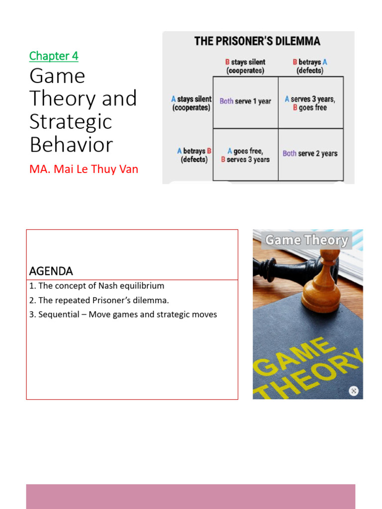 Chap 4 - Game Theory | PDF | Game Theory | Gaming