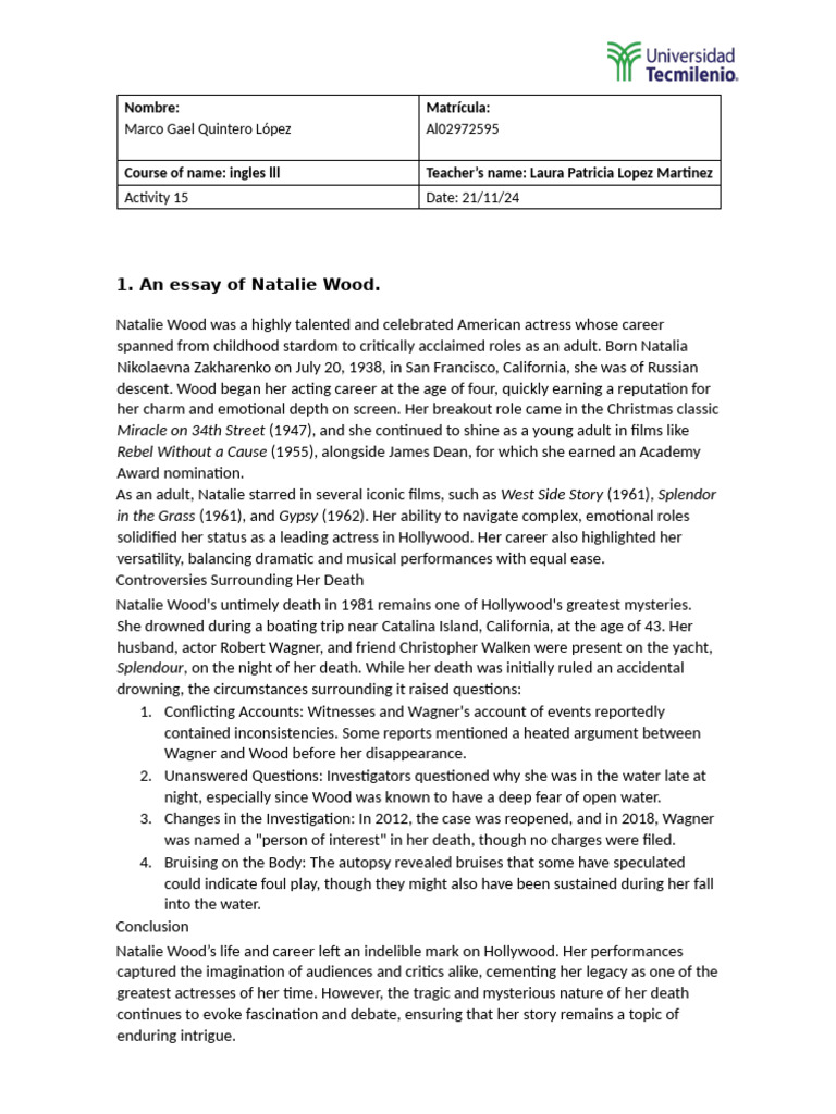 Act 15 Inglés | PDF