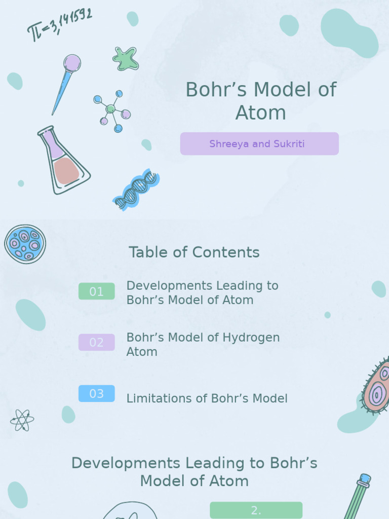 Bohr's Model of Atom | PDF | Electron | Atoms