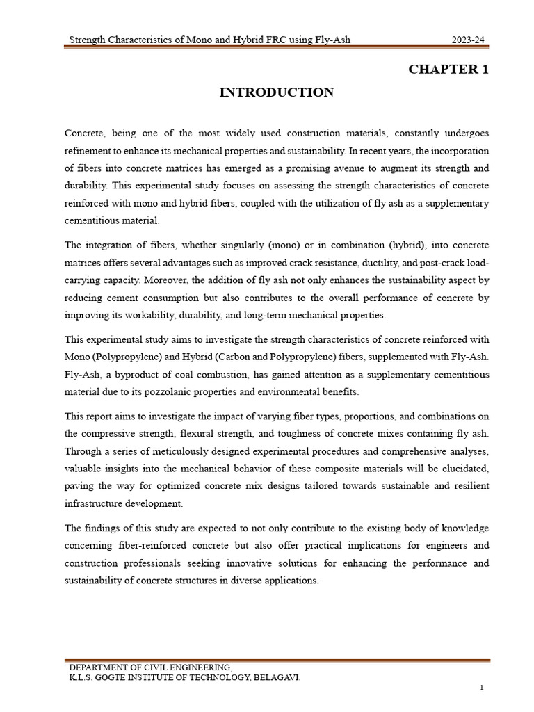 FRC Report Final | PDF | Concrete | Fracture